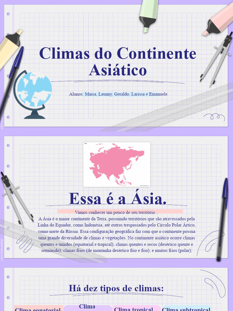 Tipos de Clima na Ásia | PDF | Clima temperado | Ásia