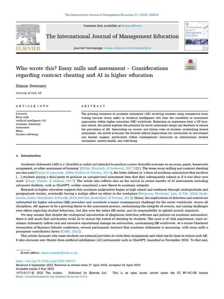 AI in Education | PDF | Cost Of Living | Academic Dishonesty