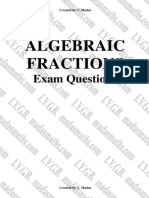Partial Fractions Worksheet | PDF | Algebra | Mathematics