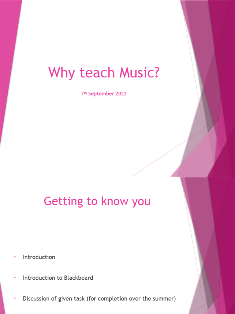 7th September 2022 Why Teach Music Powerpoint | PDF | Musical ...