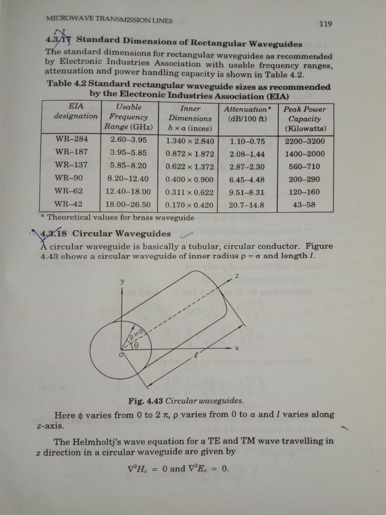 TE, TM in Circular W.G. | PDF | Waveguide | Physics