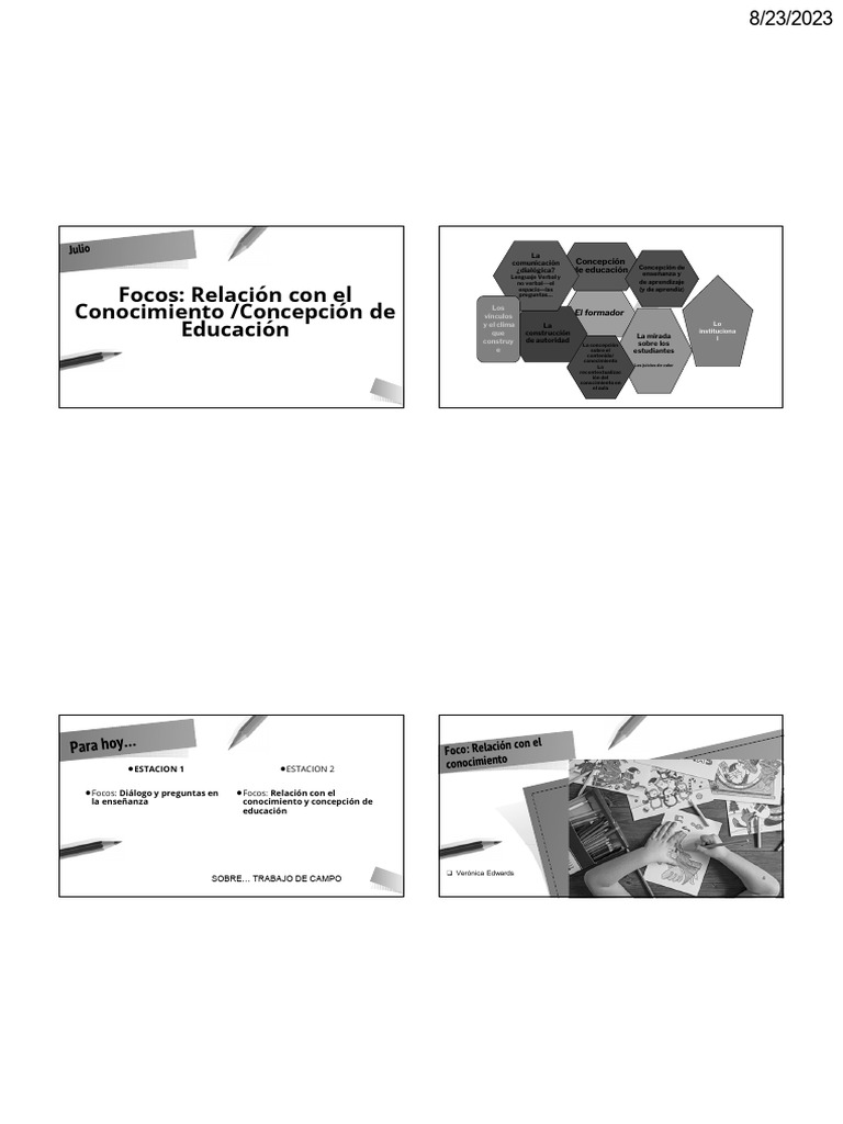Foco Conocimiento | PDF | Enseñando | Conocimiento