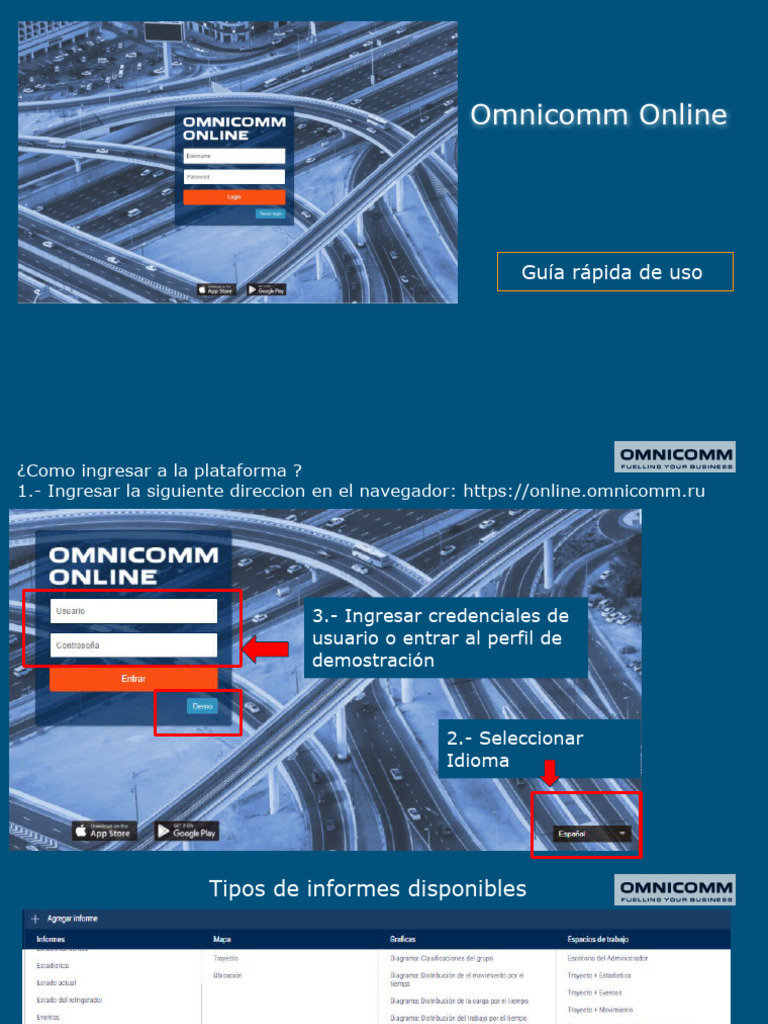 Guía de uso de Omnicomm Online | PDF | Informática | Software