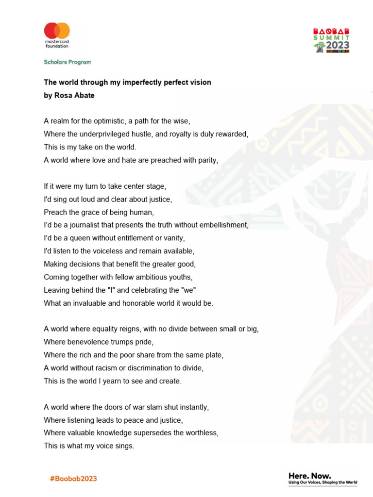 Roza Abrham Abate - SYM - Poem | PDF