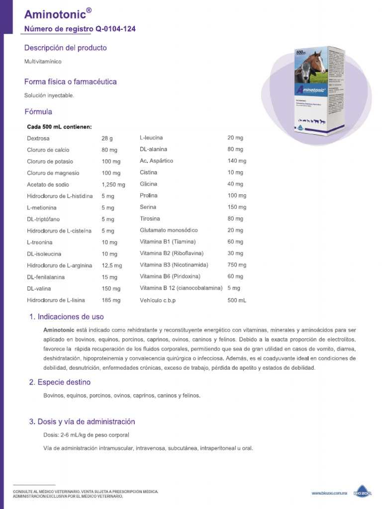 Aminotonic HDS | PDF