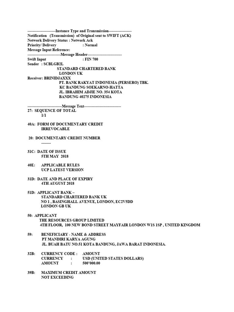 Usance Letter of Credit Overview | PDF | Letter Of Credit | Financial ...