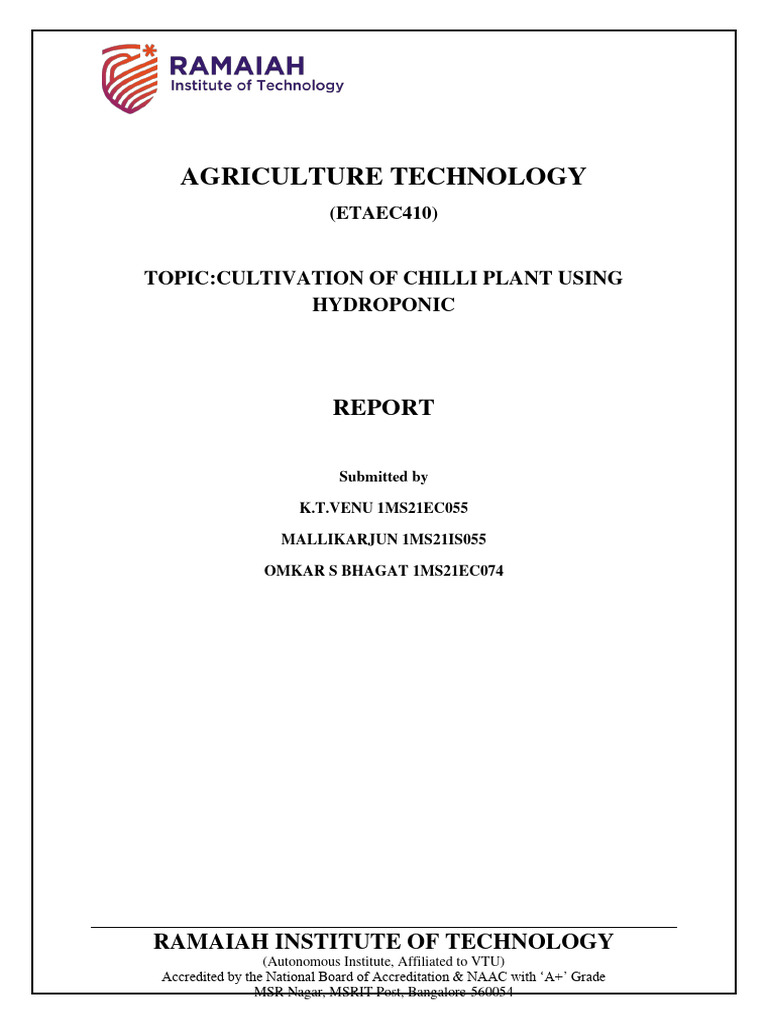 Case Study123 | PDF | Hydroponics | Agriculture