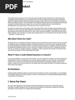 Google Code of Ethics | PDF | Copyright Infringement | Employment