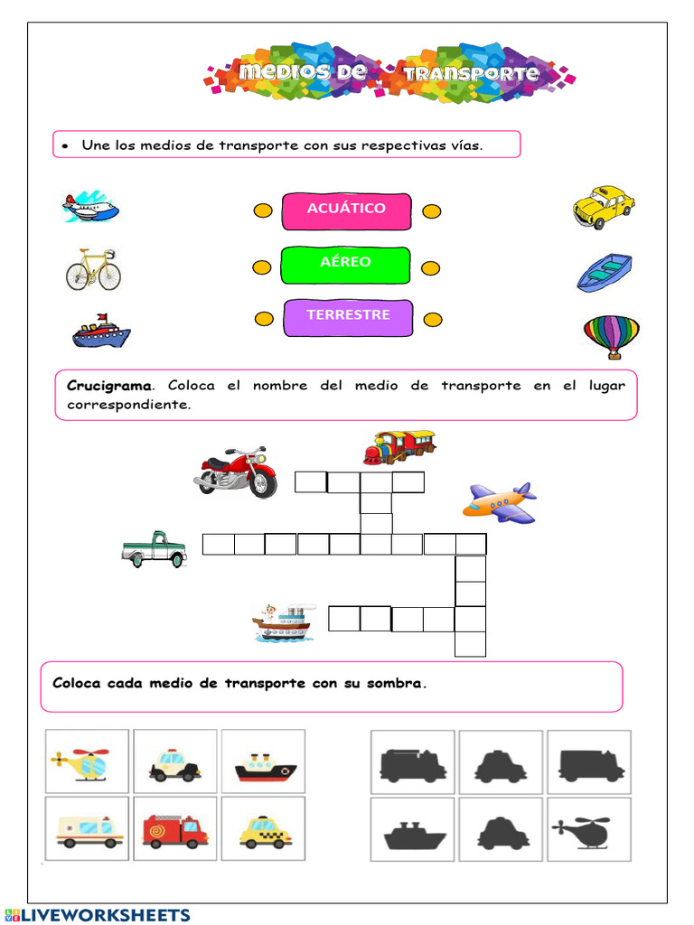 Actividad Medios de Transporte | PDF