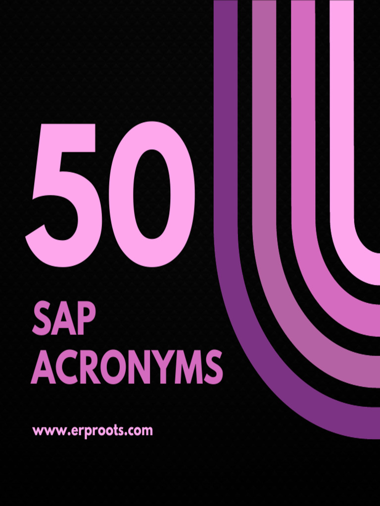 SAP Acronyms | PDF | Enterprise Resource Planning | Analytics