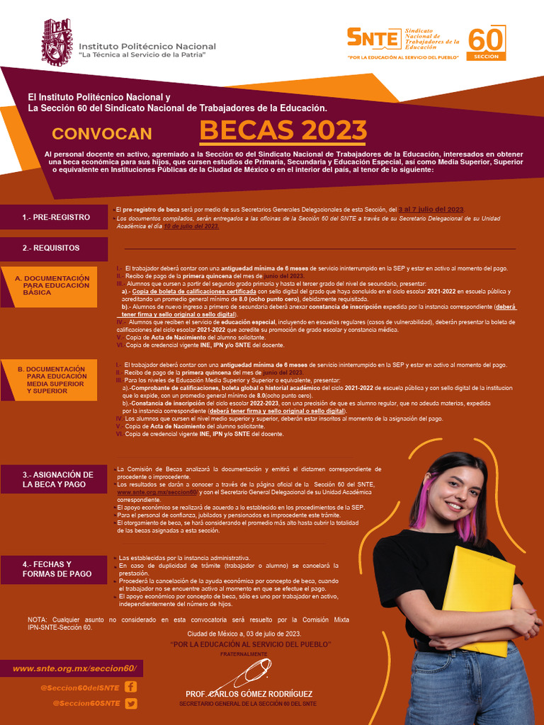 Convocatoria Becas 2023 Final Compressed | PDF