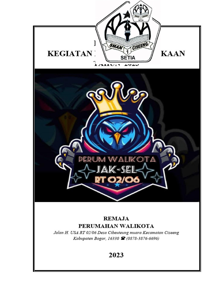 Proposal 17 Agustus RT 02 2023 | PDF