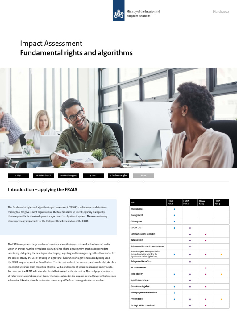 Fundamental Rights and Algorithms Impact Assessment | PDF | Algorithms ...