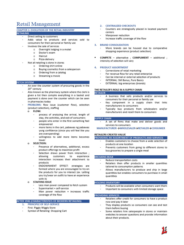 Retail Management | PDF | Retail | Grocery Store