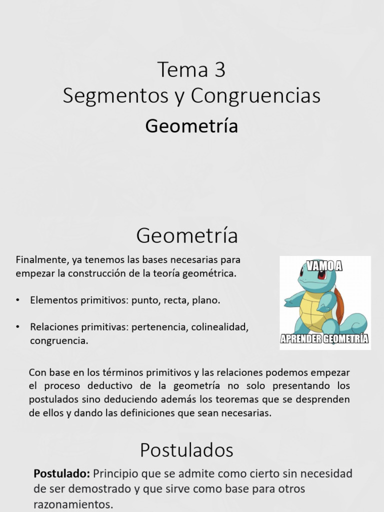 T03 Segmentos | PDF | Geometría | Conjunto convexo