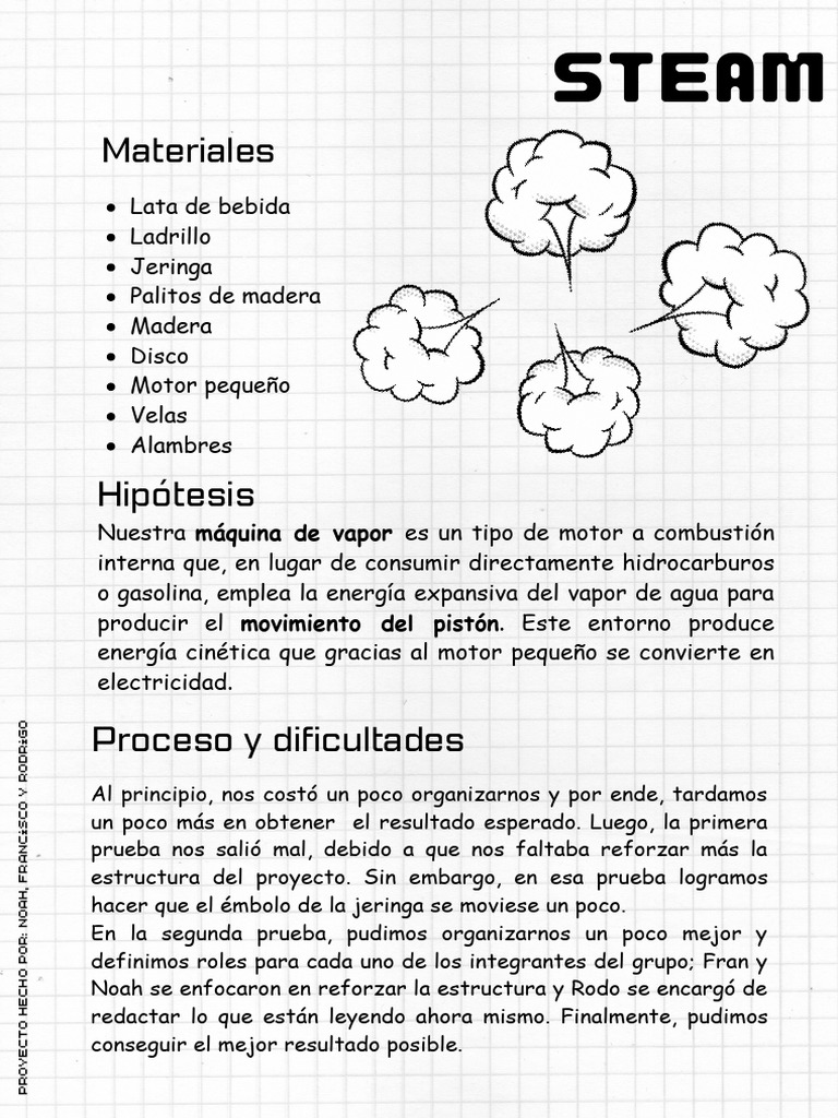 Copia de Steam Engine | PDF | Pistón | Motores