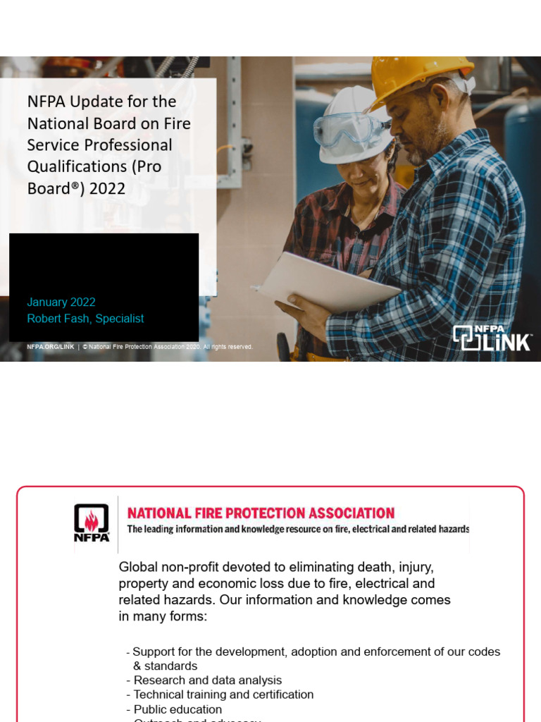 NFPA Update - 2022 | PDF | Firefighter | Firefighting