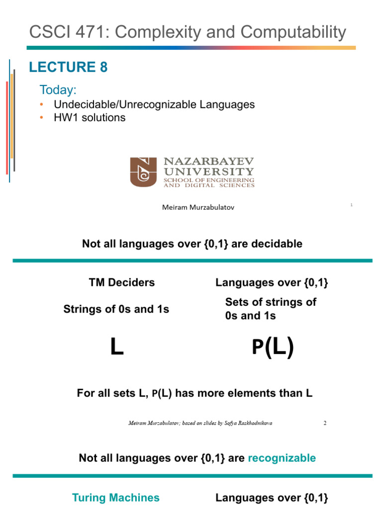 Csci471 Intro Lecture 8 | PDF | Logic | Applied Mathematics Csci471 Intro Lecture 8 | PDF | Logic | Applied Mathematics