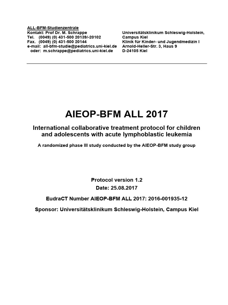Lla - BFM Aeiop 2017 | PDF | Clinical Trial | Observation