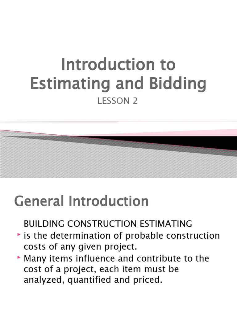 Building Construction Estimating Guide | PDF