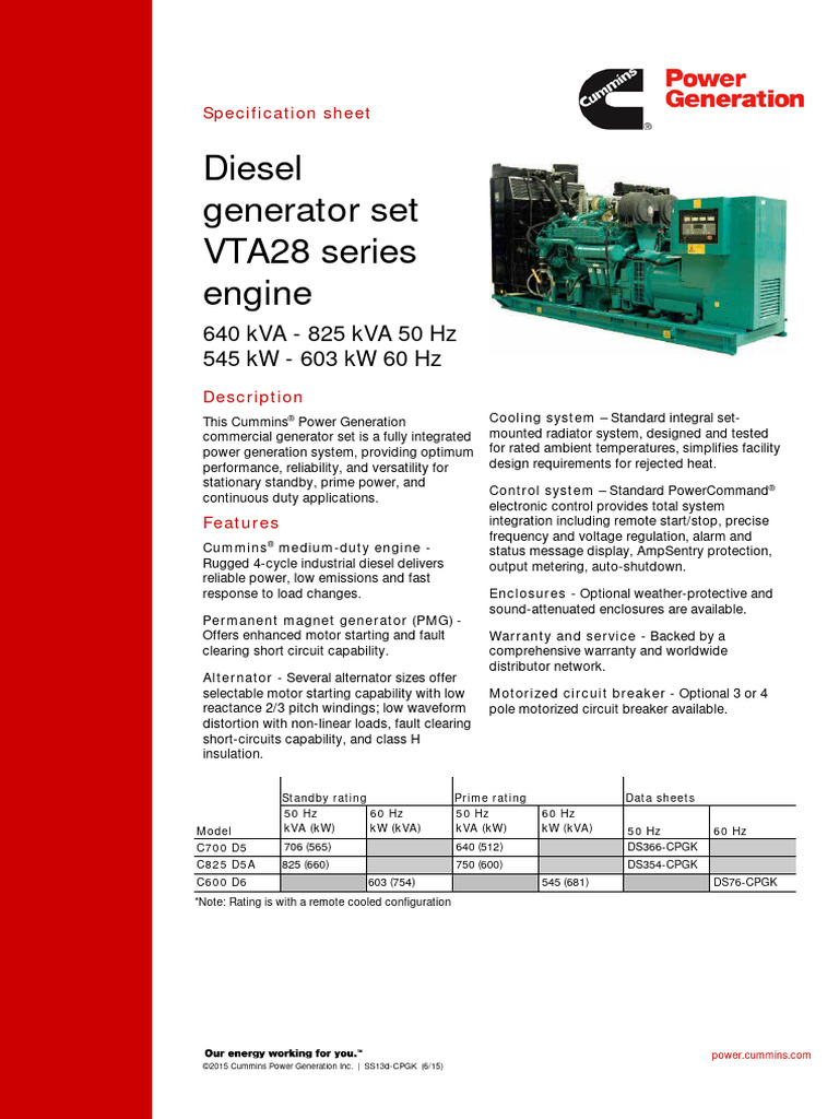 C600D6 | PDF | Electric Generator | Electricity