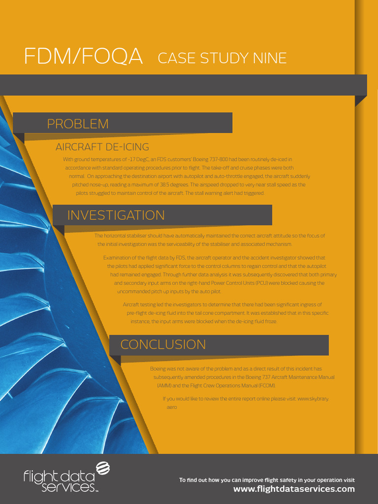 Case Study 9 Aircraft de Icing 2014 | Download Free PDF | Aviation ...