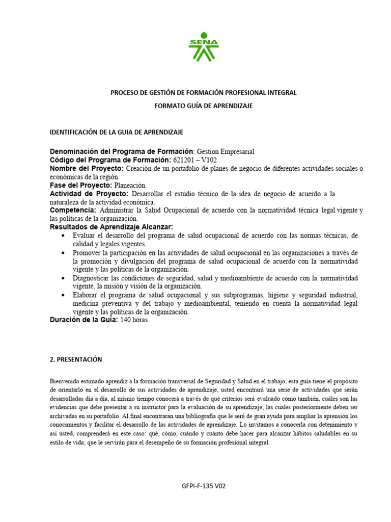 Guia SST6 Principal | PDF | Seguridad y salud ocupacional