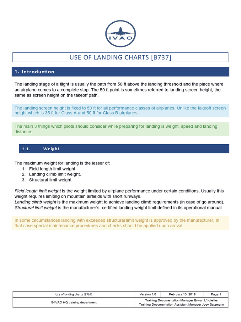 Atp Landing Charts B737 Pdf Runway Takeoff