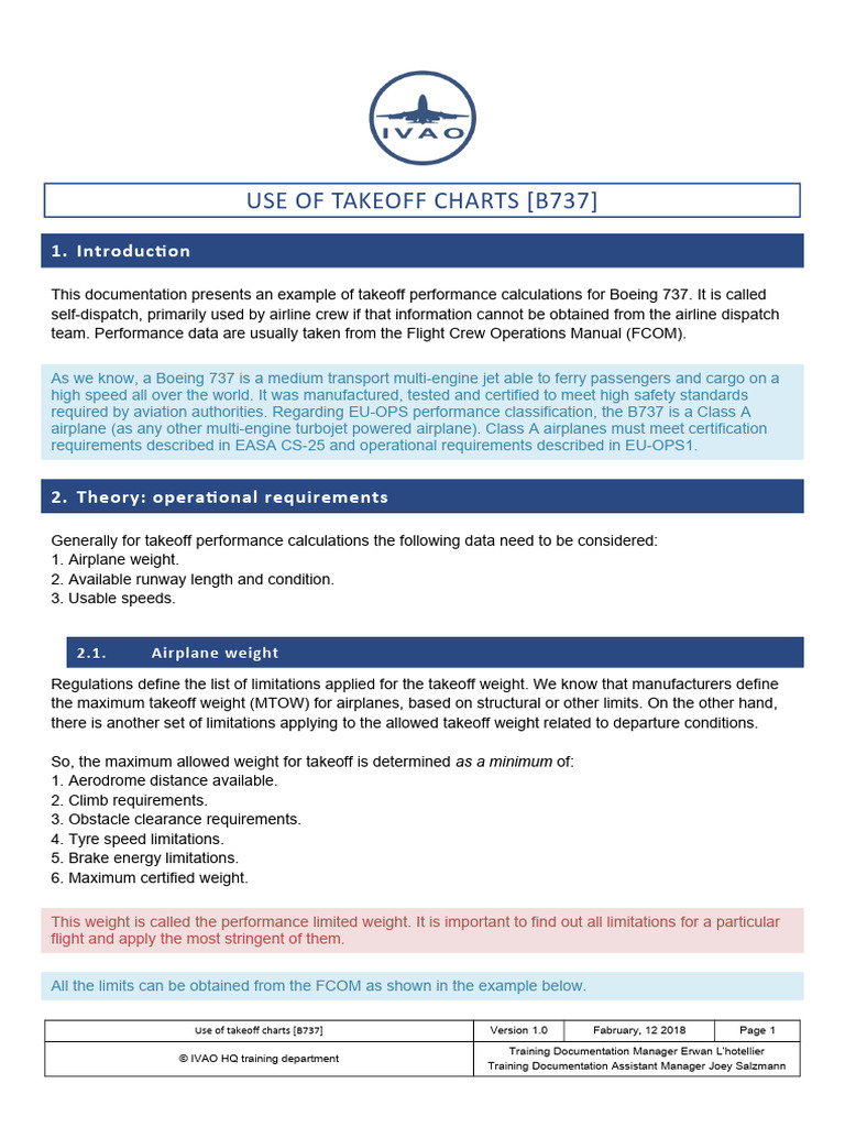 B737 Takeoff Chart Guide | PDF | Takeoff | Runway