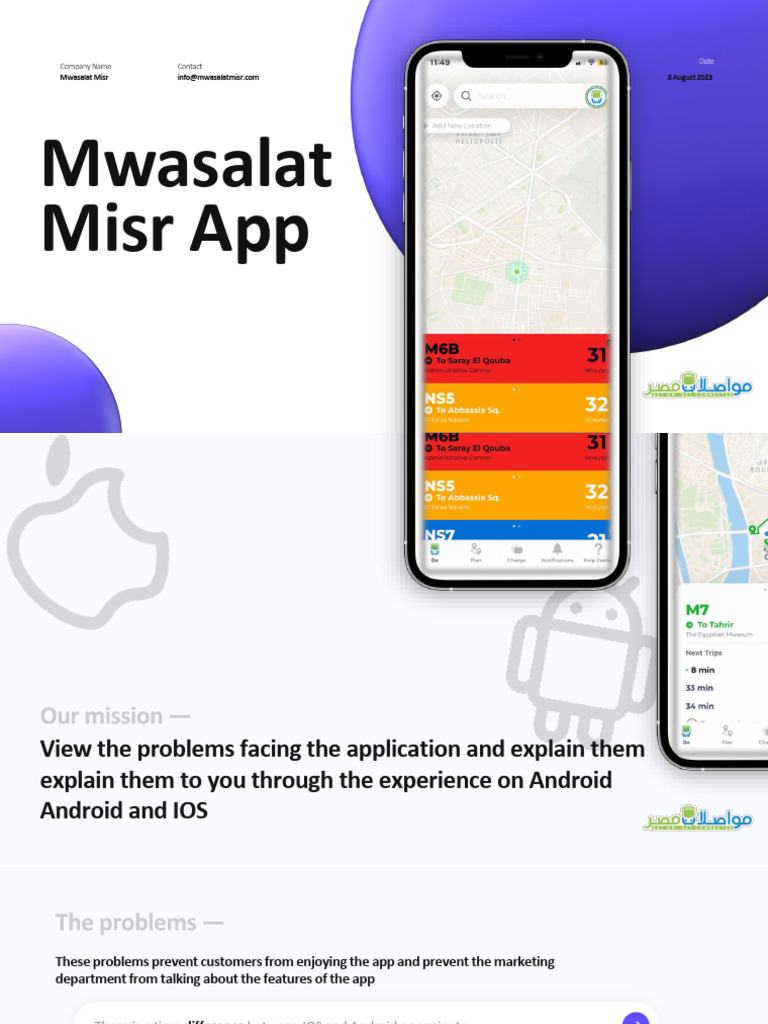 Mwasalat Misr App | PDF