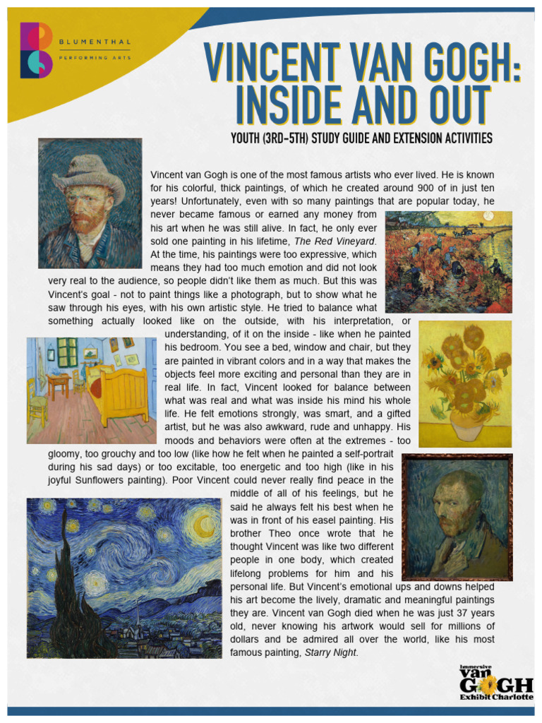 Van Gogh: A Life of Emotion and Art | PDF | Vincent Van Gogh | Drawing