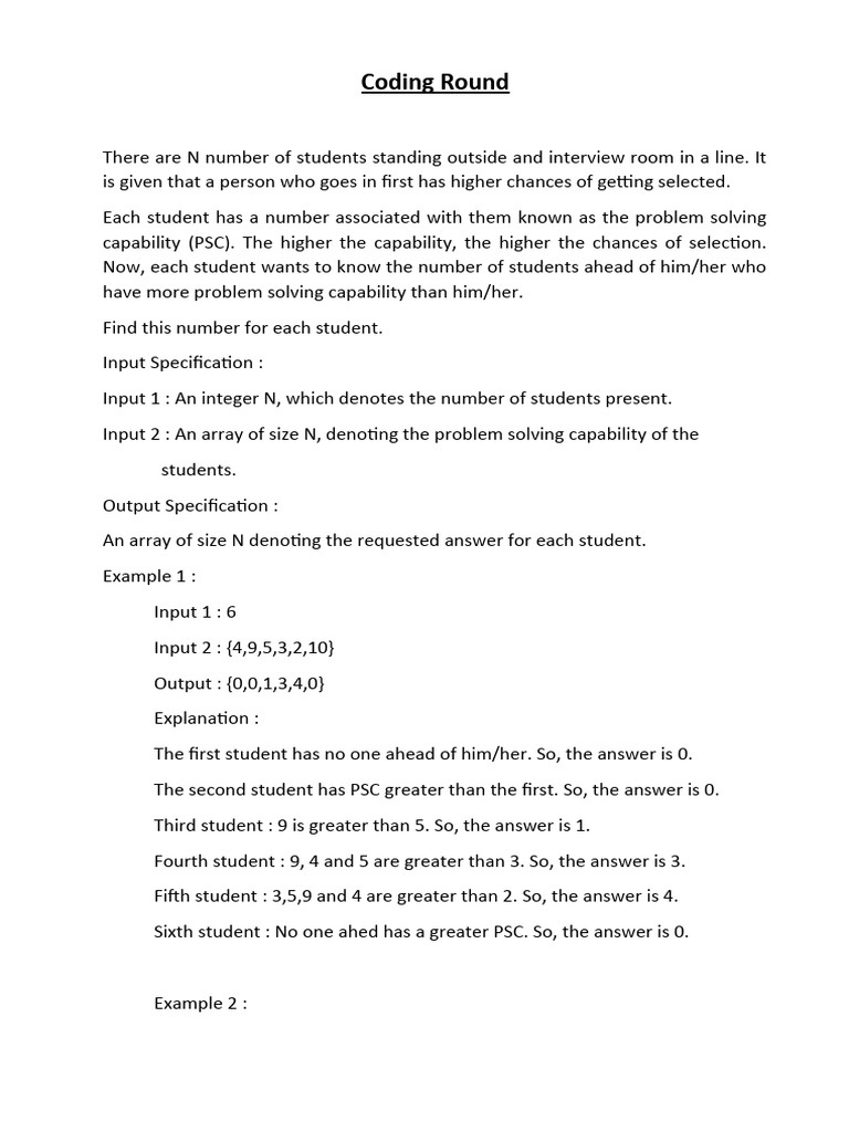 Coding Round | PDF Coding Round | PDF