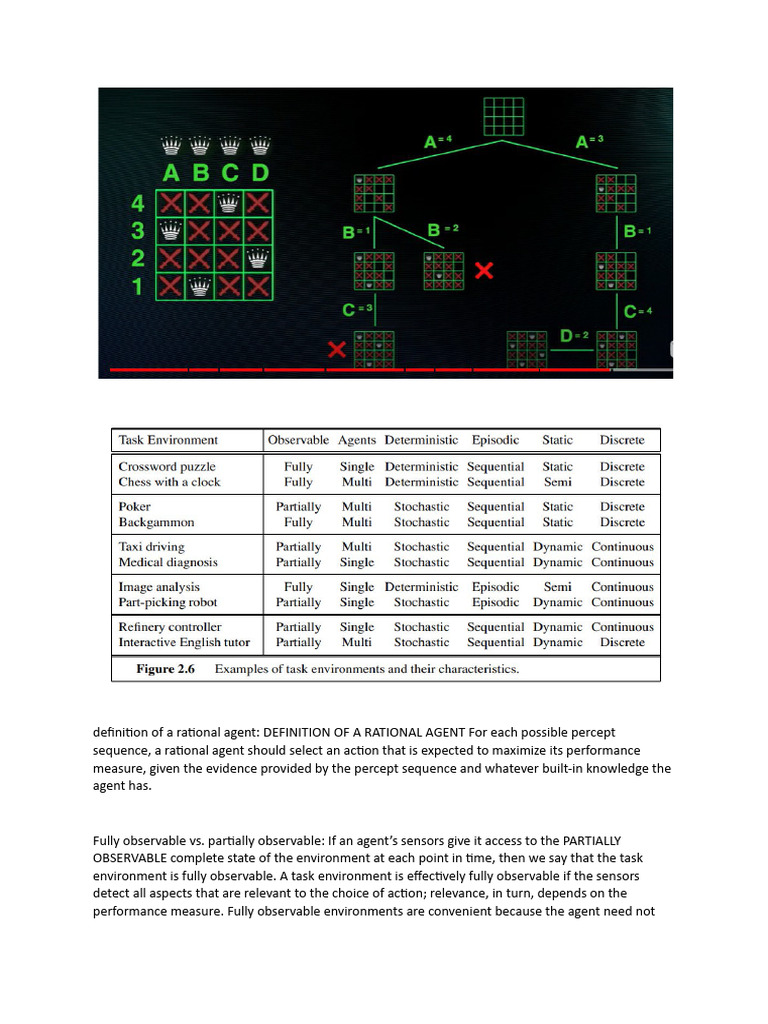 Definition of A Rational Agent | PDF | Discrete Time And Continuous ...