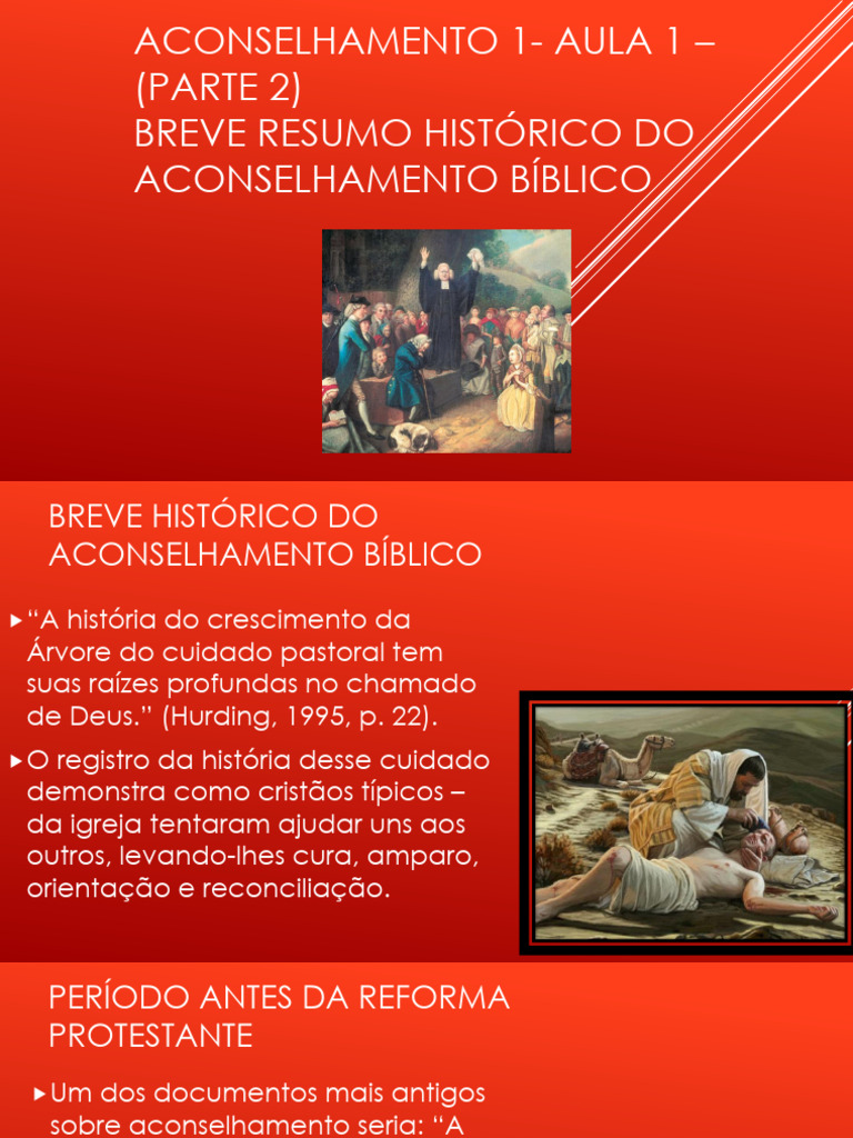 Acons 1 - Aula 1 - Parte 2 - Breve Histórico | PDF | Psicologia | Bíblia