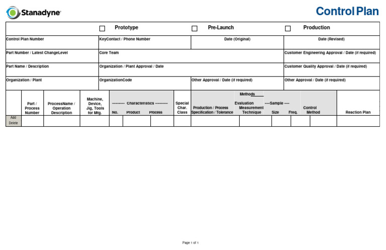 Prototype-Control-Plan-Worksheet-1 | PDF