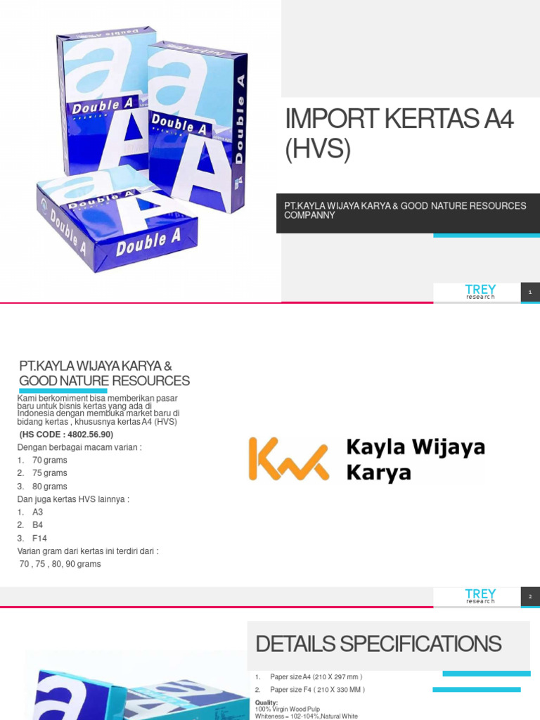 Import Kertas A4 (HVS) - 1 | PDF | Paper | Equipment