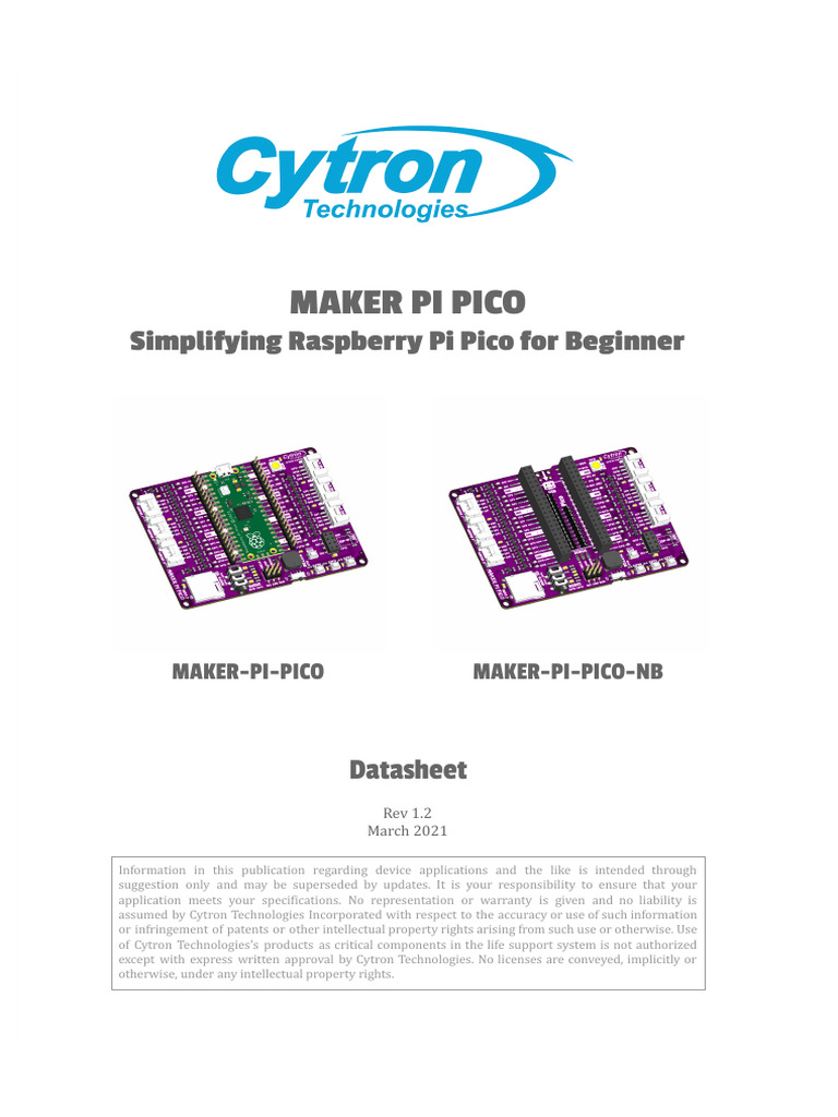 Maker Pi Pico Simplifying Raspberry Pi Pico For Beginner Pdf Raspberry Pi Computer Engineering