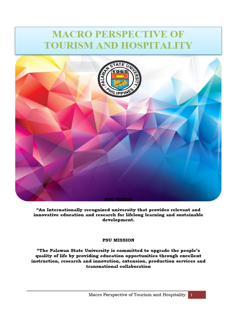 Macro Perspective on Tourism & Hospitality | PDF | Tourism | Resort