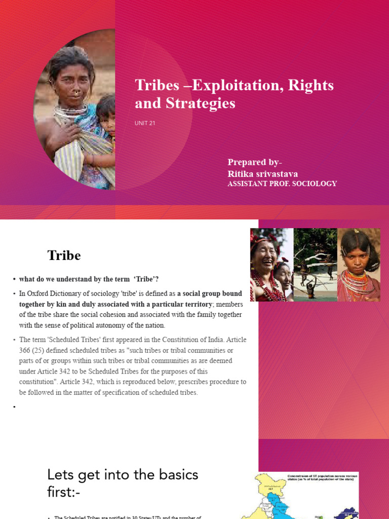 Unit 21 Tribes - Exploitation, Rights and Strategies | PDF | Tribe ...