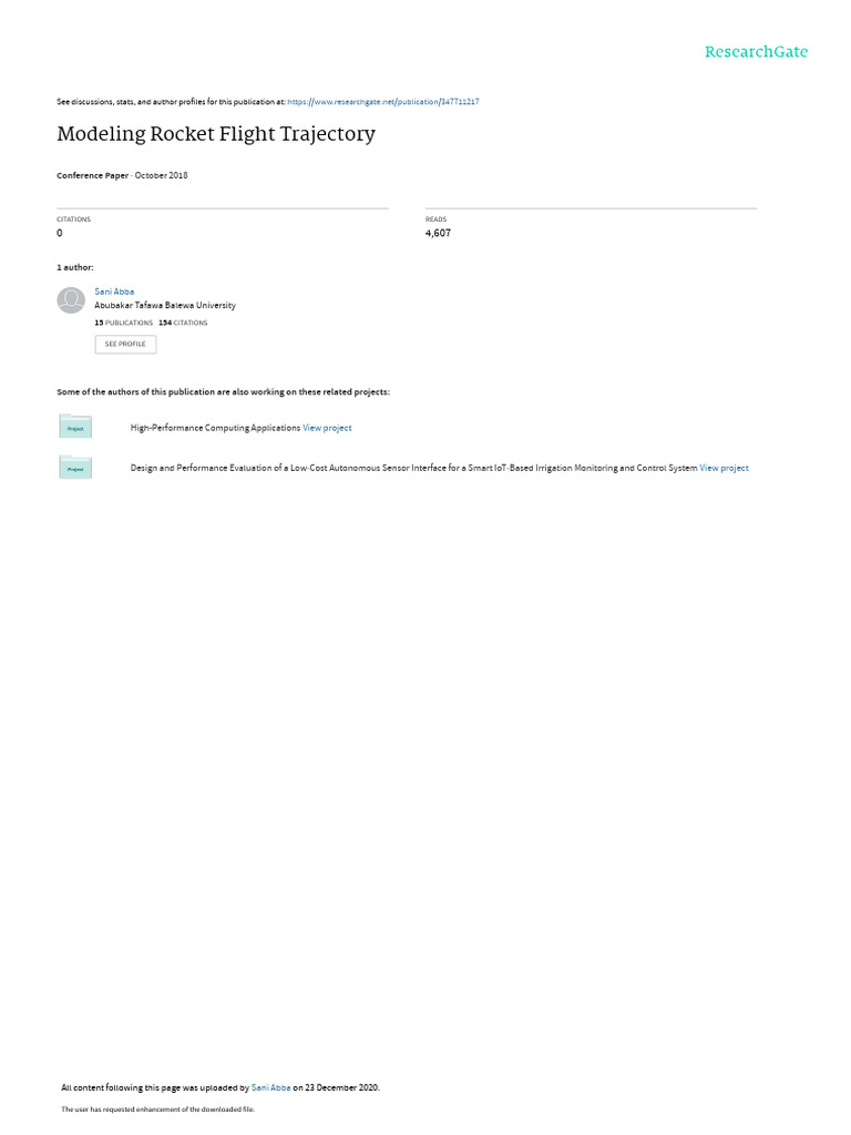 Class Activity Lecture Note | PDF | Rocket | Simulation Class Activity Lecture Note | PDF | Rocket | Simulation