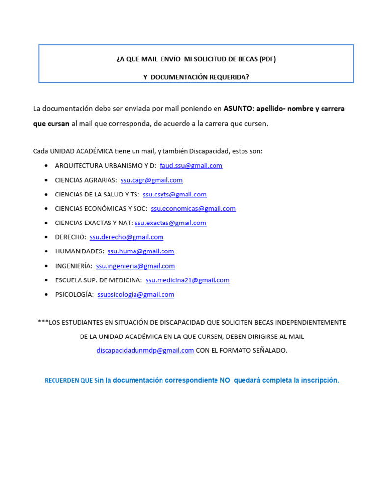 Envío de Solicitudes de Becas UNMDP | PDF | Ciencias sociales