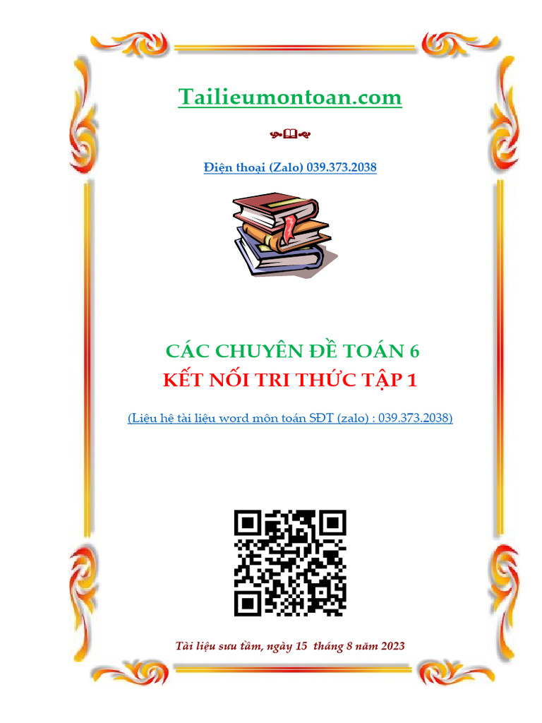 Cac Chuyen de Ket Noi Tri Thuc Toan 6 Tap 1 | PDF