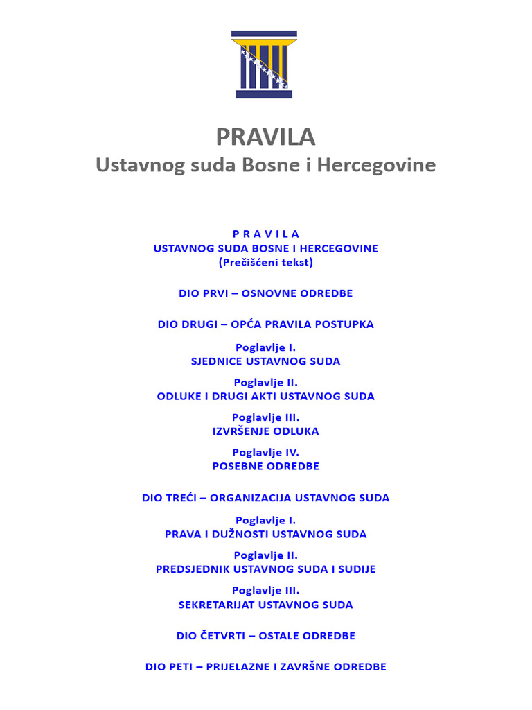 Pravila-Bs 1611132311 | PDF