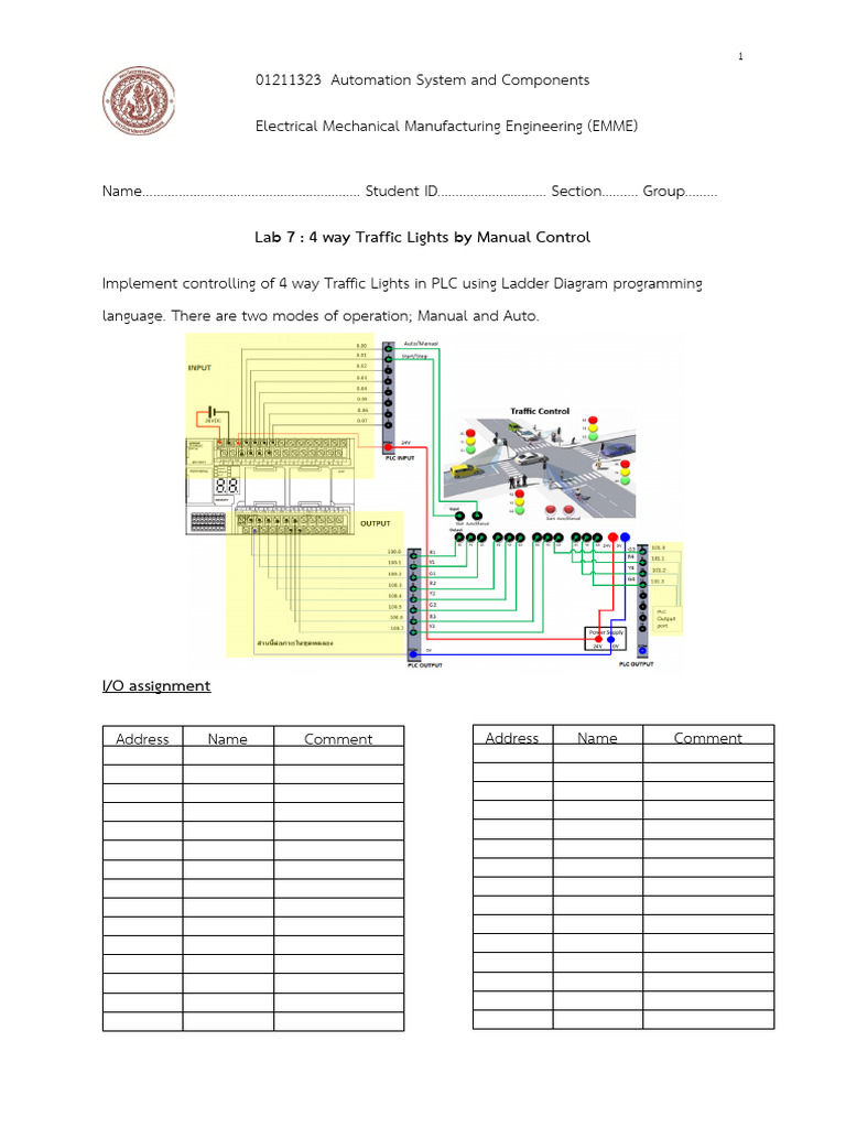 Lab-7 TrafficLightManual | PDF