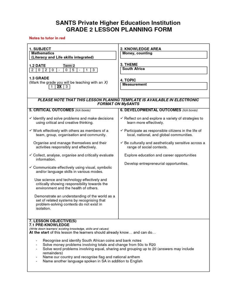 Grade 2 Math: Money & SA Culture | PDF | Learning | Cognition