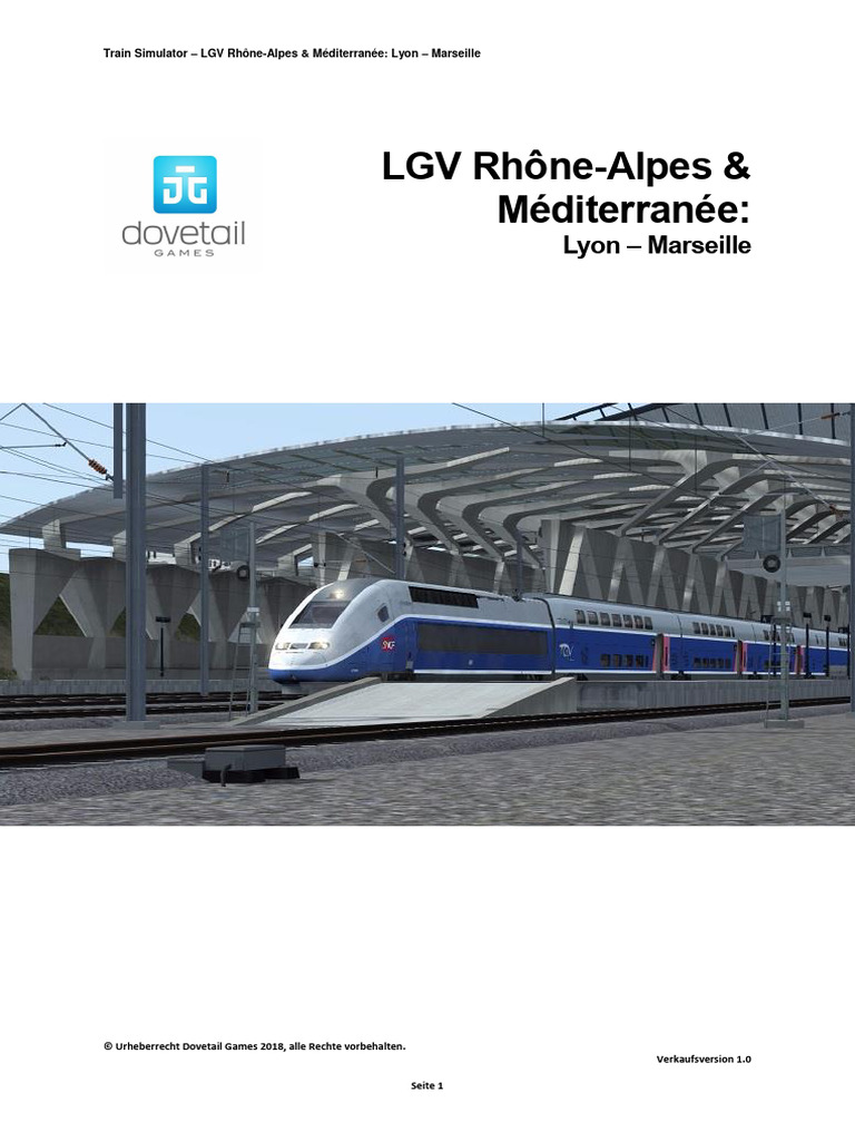 DTG - LGV Rhone-Alpes Mediterranee Manual DE | PDF