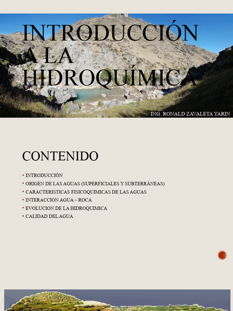 Cingeo-Introducción A La Hidroquímica | PDF | Agua subterránea | Agua