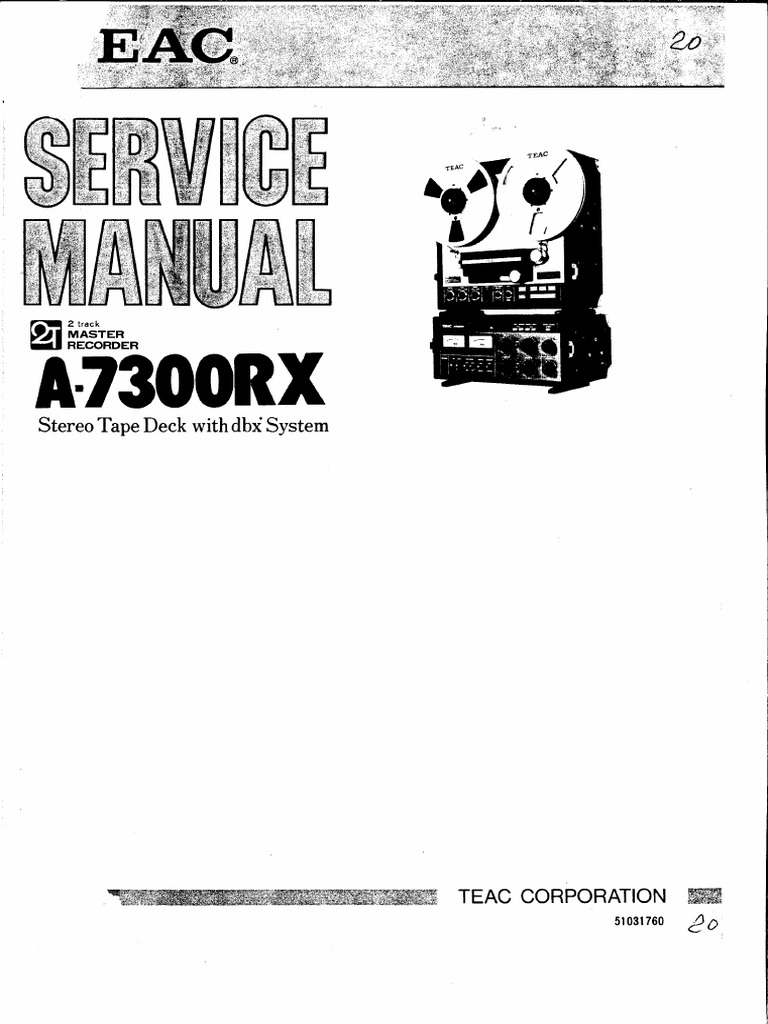 Teac+A 7300 RX | PDF