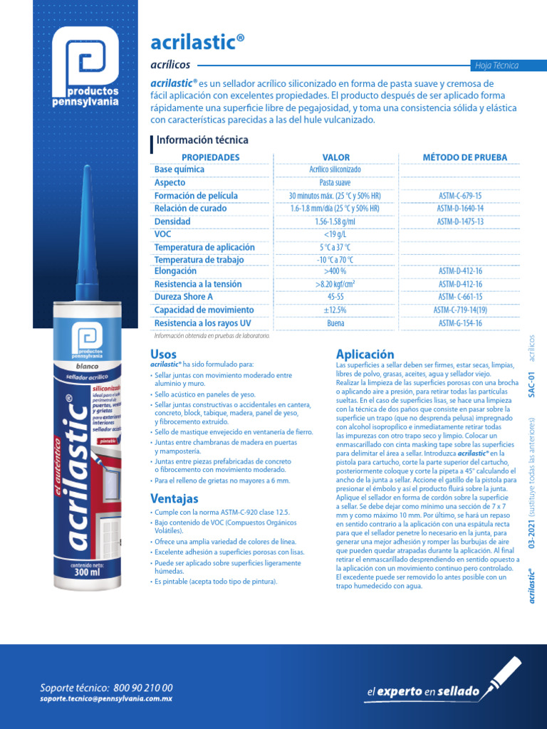 Acrilastic HT 2021 | PDF | Materiales