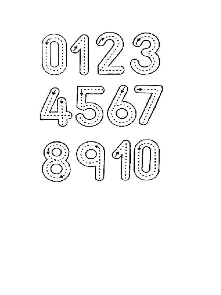 Repassar Numeros de 1 Al 10 | PDF